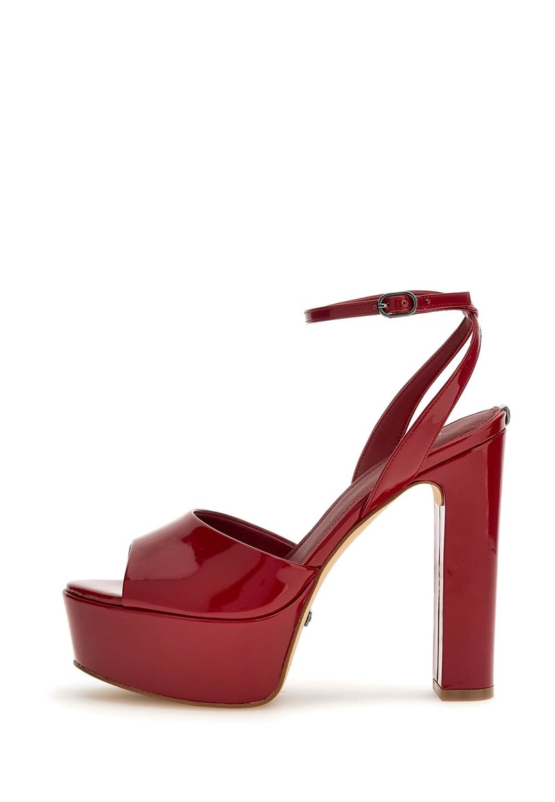 Guess RHINNAE - Sandales à plateforme - rot/rouge foncé - ZALANDO.FR
