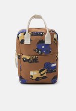 Lindex BACKPACK CANVAS MINI UNISEX - Ryggsäck - dark beige/mörkblå ...