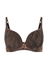 Marc & André SPACER FEARLESS - Triangle bra - brown beige gold br bg gd ...