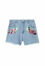 Tezenis Jeans Shorts - hellblau w denim paillettes/grau-meliert ...