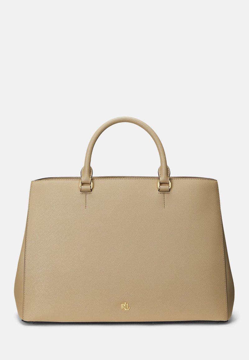 Lauren Ralph Lauren CROSSHATCH LEATHER LARGE HANNA SATCHEL - Handbag ...