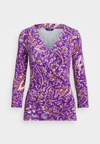 Lauren Ralph Lauren ALAYJA MID SLEEVE - Langarmshirt - purple/yellow ...