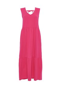 Threadbare BYERS TIERED - Robe en jersey - pink/rose - ZALANDO.FR