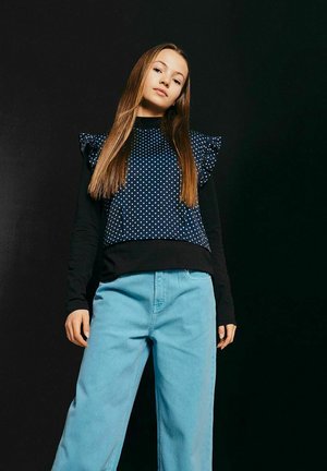 LMTD WIDE LEG - Jeans Relaxed Fit - medium blue denim/blue denim ...