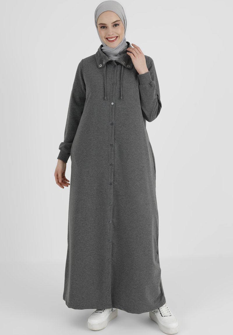 Modanisa HIGH COLLAR SNAP FASTENER - REFKA CASUAL - Klassischer Mantel ...