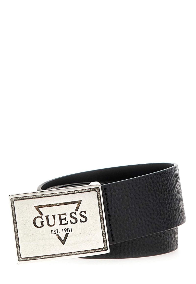Guess MIT LOGODETAIL - Pásek - schwarz/černá - Zalando.cz