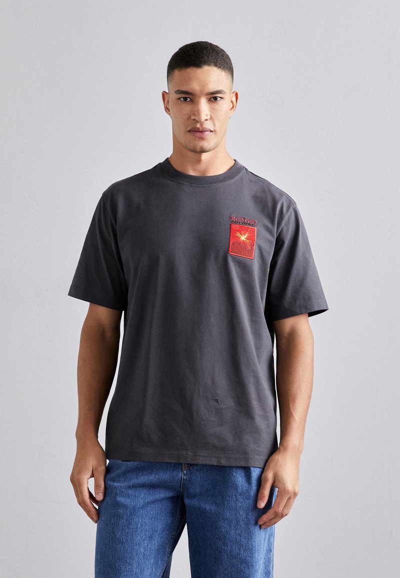 Wood Wood HAIDER HEAVEN - Basic T-shirt - dark grey - Zalando.ie