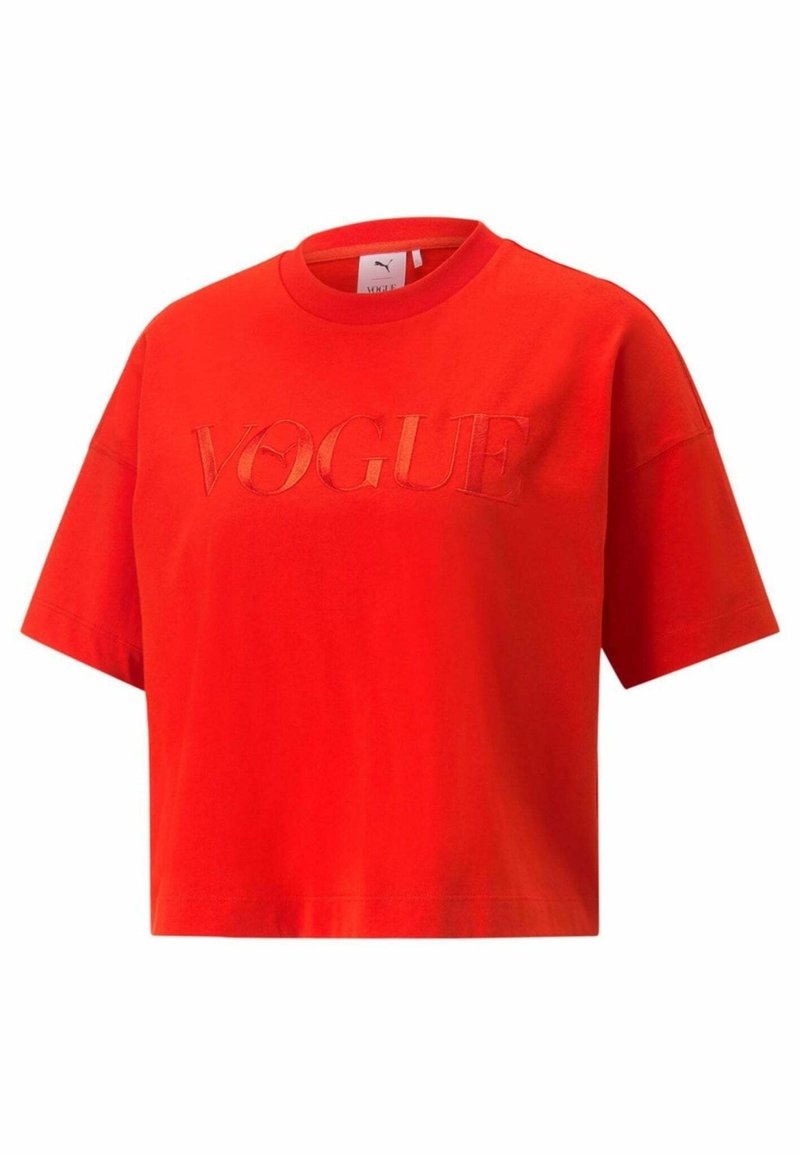 Puma VOGUE GRAPHIC TEE - T-shirts print - fiery red/rød - Zalando.dk