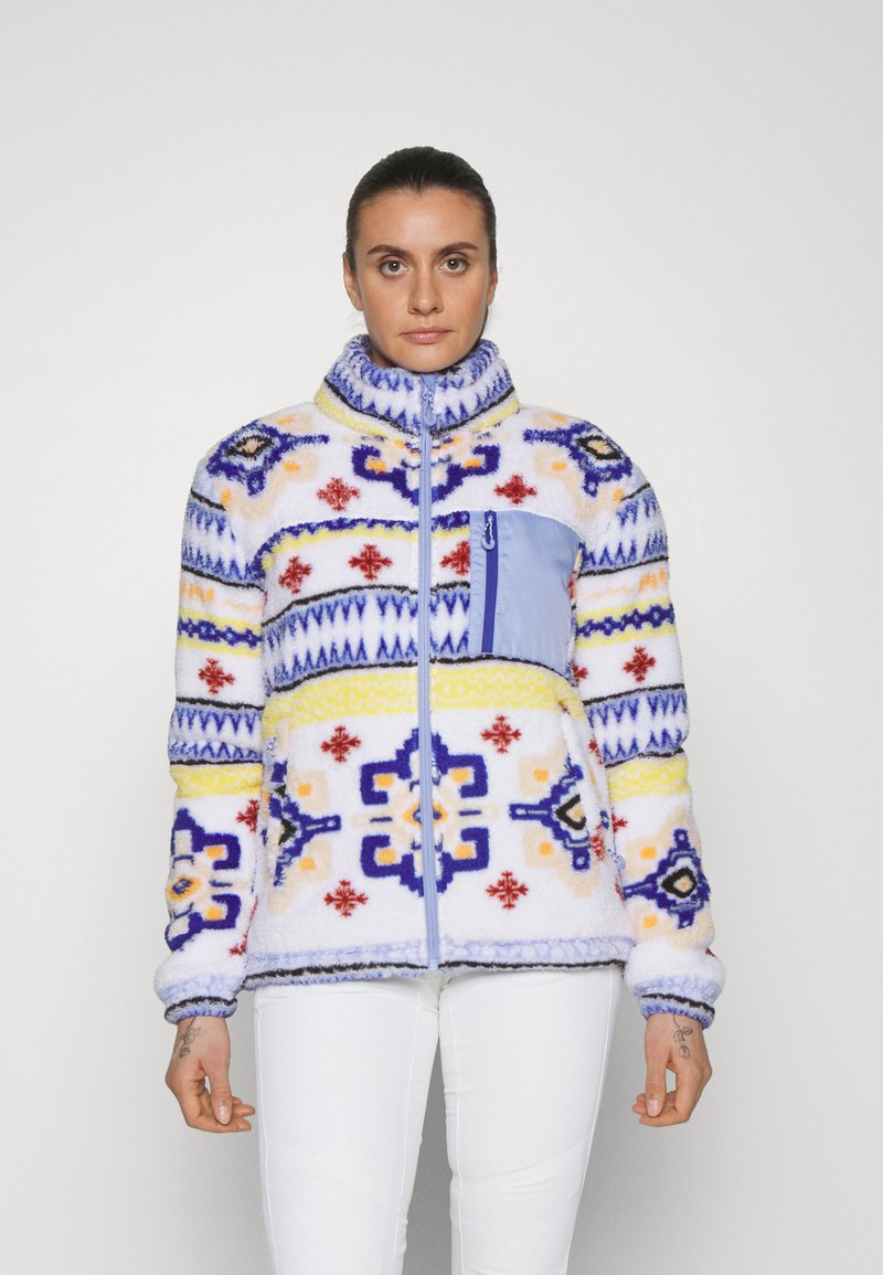 Roxy Fleecejas - bright white chandail/wit - Zalando.nl