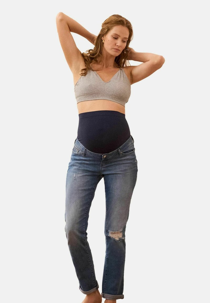 Seraphine TALL FIT - OVERBUMP MATERNITY BOYFRIEND - Vaqueros boyfriend ...