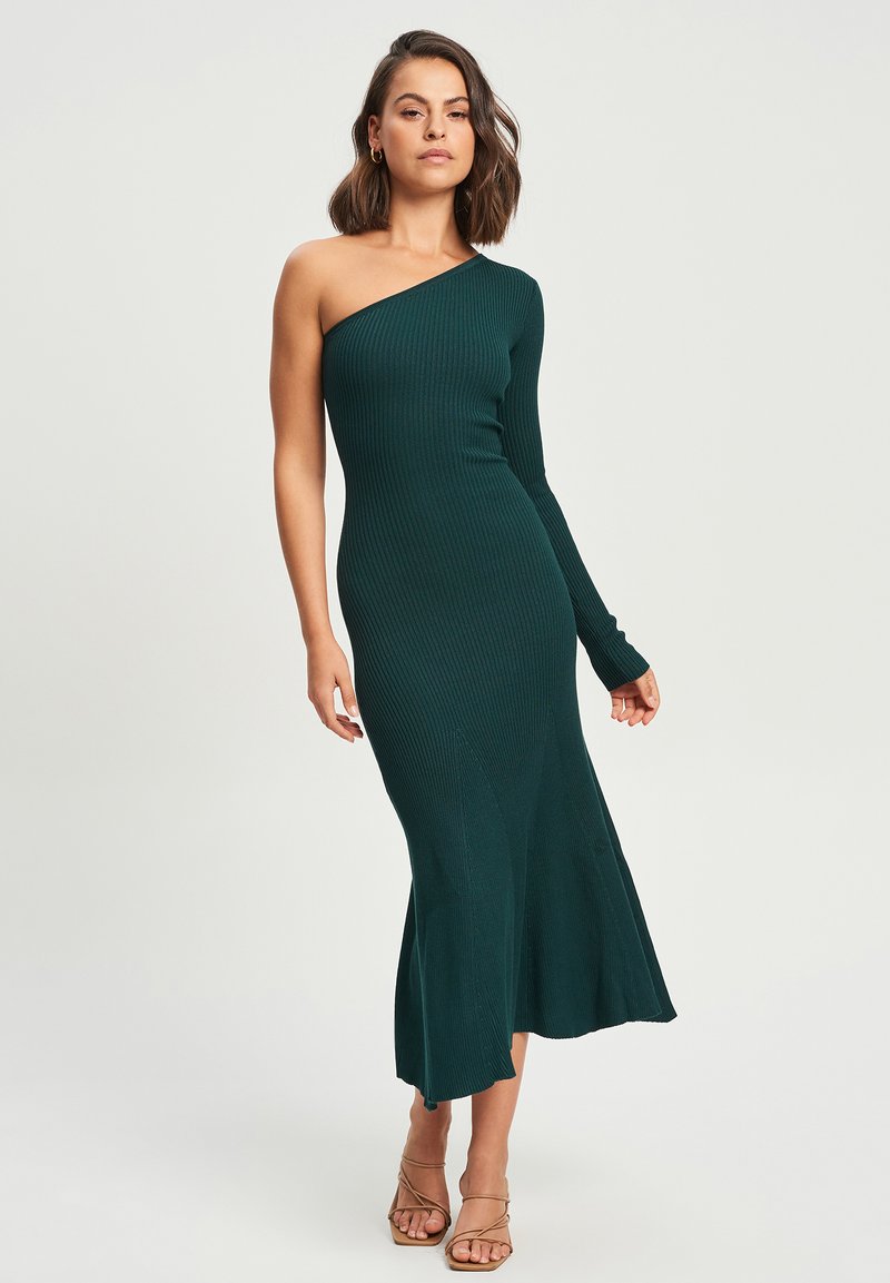 SÁVEL MATILDA - Stickad klänning - emerald/grön - Zalando.se