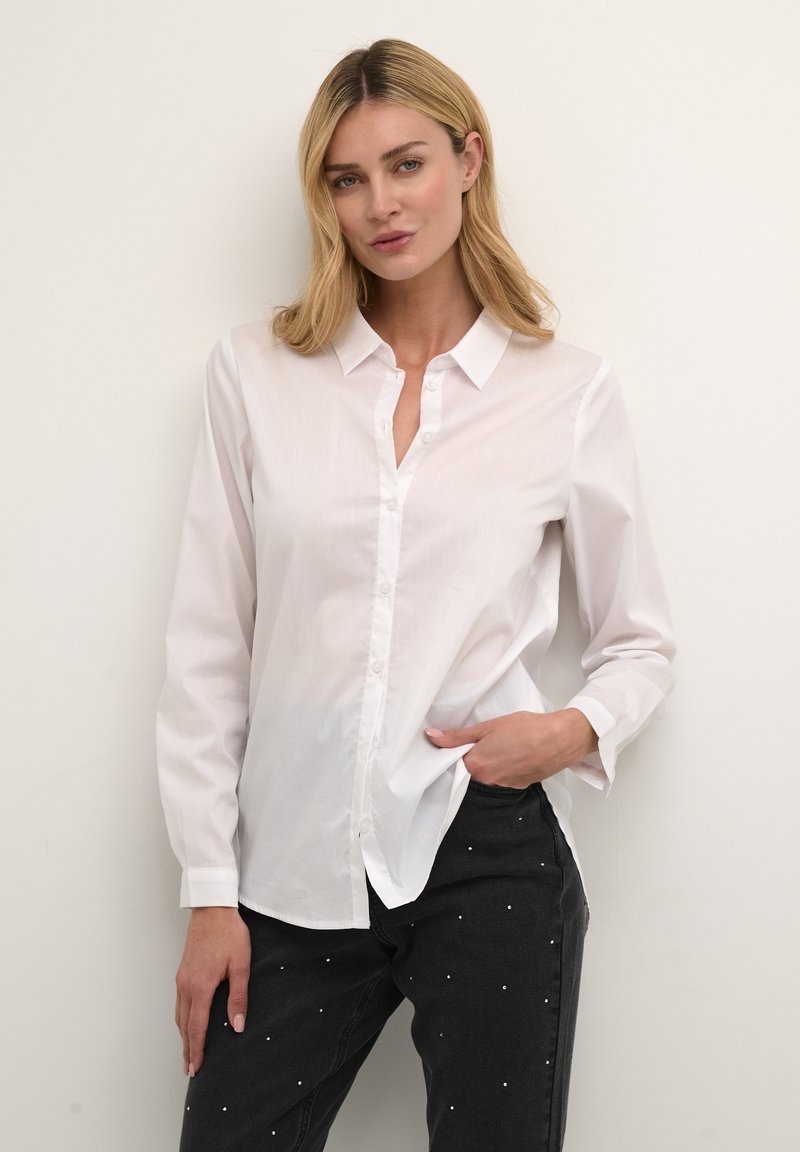 Kaffe KANICOLE - Button-down blouse - optical white/white - Zalando.ie