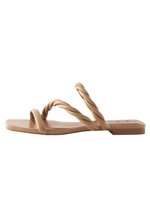 Next SIGNATURE LEATHER FLAT TWIST DETAIL MULE SANDALS - Slip-ins ...