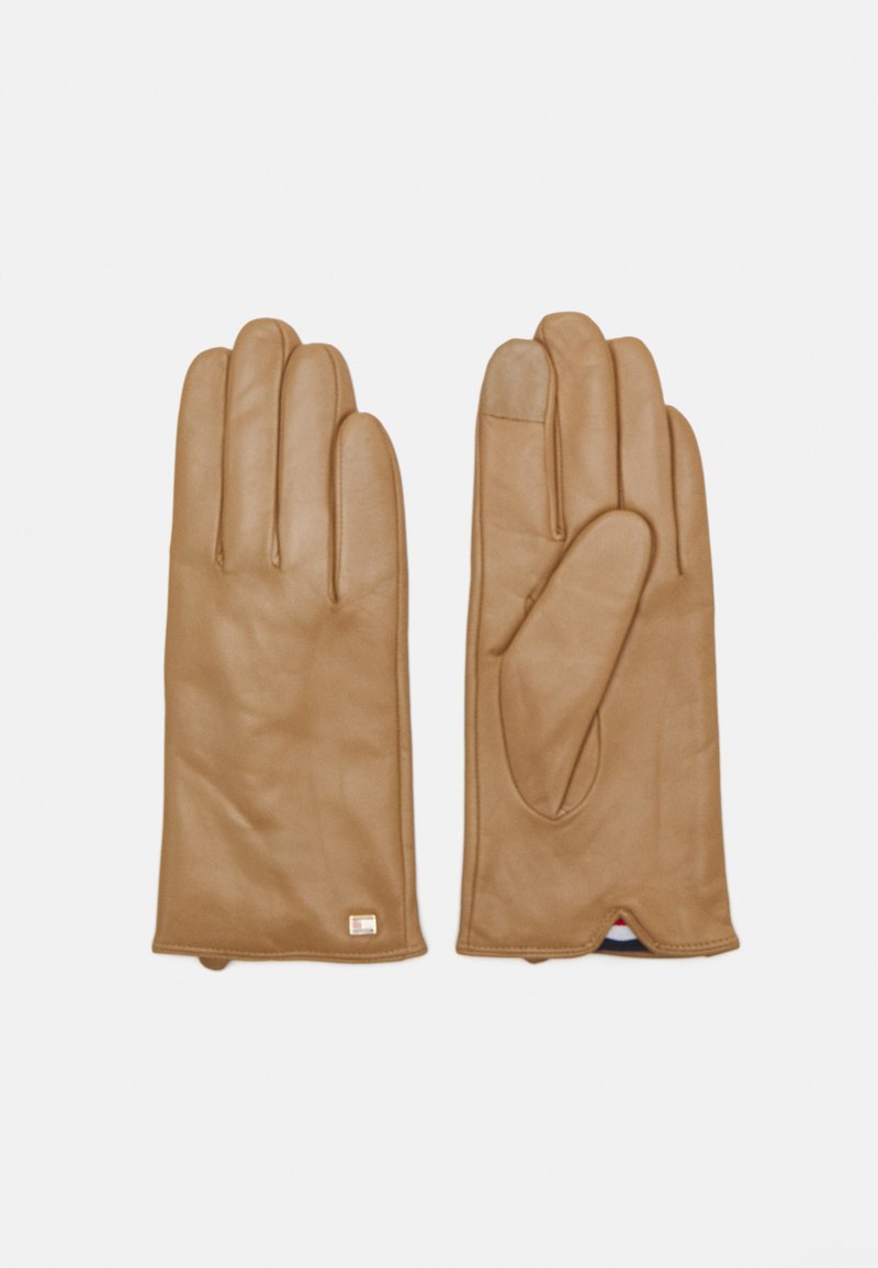 Tommy Hilfiger ESSENTIAL FLAG GLOVES - Gloves - camel - Zalando