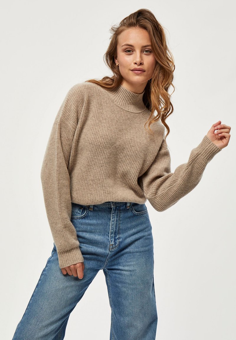 Minus Jumper - sand melange/sand - Zalando.ie