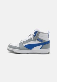 Puma REBOUND - High-top trainers - cool mid gray/vivid blue/white/white ...
