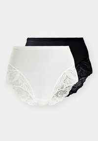 Lindex BRIEF HIGH BLENDA 2 PACK - Briefs - black/svart - Zalando.se