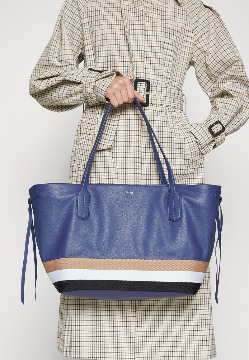 BOSS ADDISON SHOPPER - Tote bag - light/pastel blue/brown - Zalando.de
