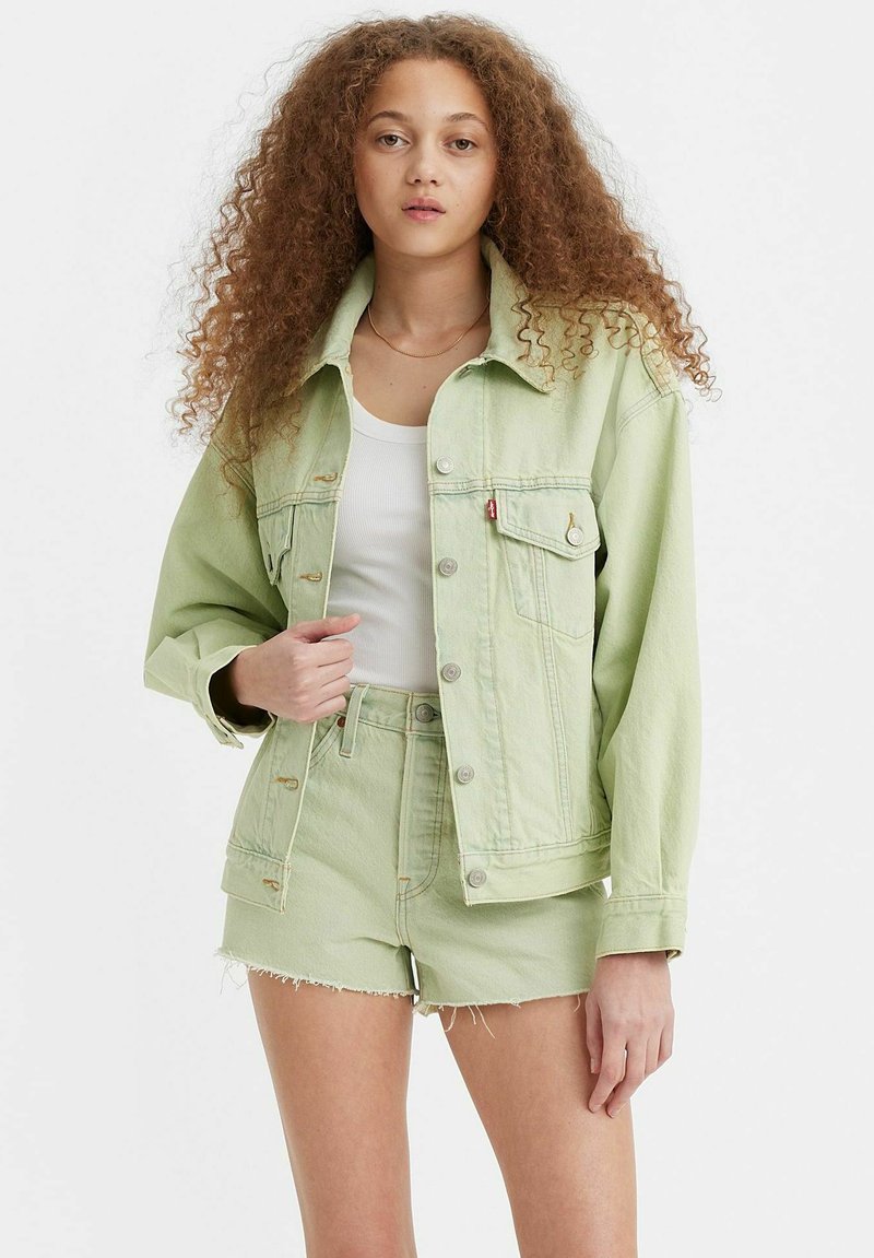 Levi's® 90S TRUCKER DESTRUCTE - Denim jacket - green - Zalando.ie