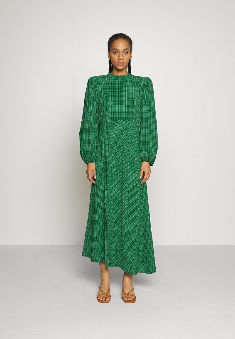 EDITED KAROLIN DRESS - Vestito lungo - deep mint/black/verde - Zalando.it