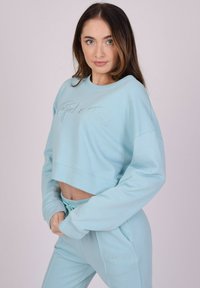 Project X Paris BASIC COURT AMPLE - Sweatshirt - turquoise - ZALANDO.FR