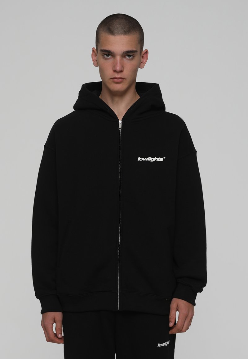 LOW LIGHTS STUDIOS® LIGHT ZIP HOODIE UNISEX - Sweatjacke - black ...