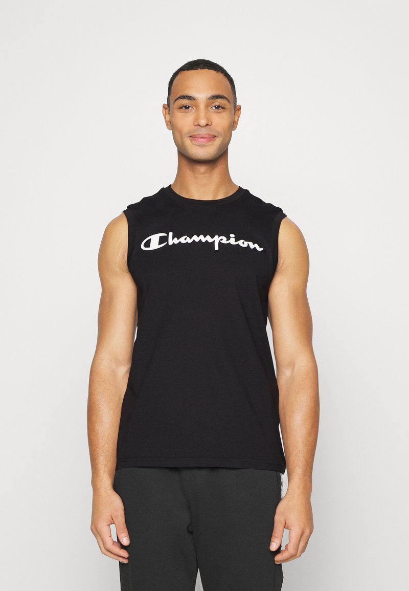Champion Sleeveless Crewneck Top Black Schwarz Zalando De
