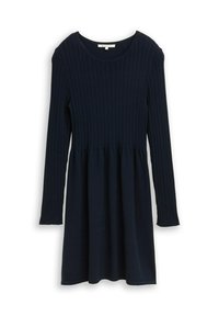 TOM TAILOR DENIM MINI MIT STRUKTUR - Jumper dress - sky captain blue ...