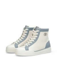 LIU JO Visoki športni copati - white/kremno bela - Zalando.si