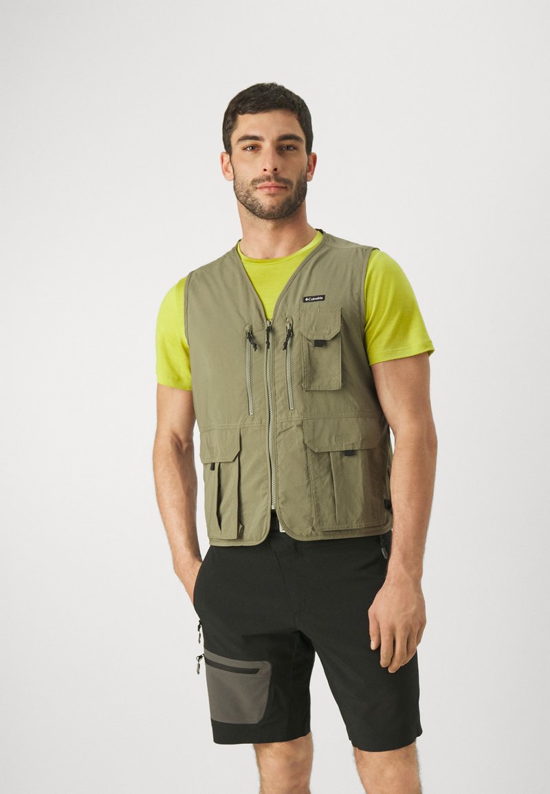 Columbia SILVER RIDGE™ UTILITY VEST - Waistcoat - stone green/green ...