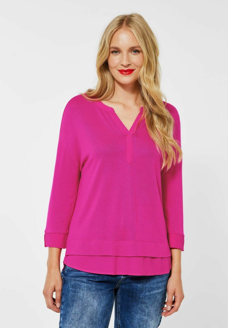 Street One IM TUNIKASTYLE - Strickpullover - pink - Zalando.ch