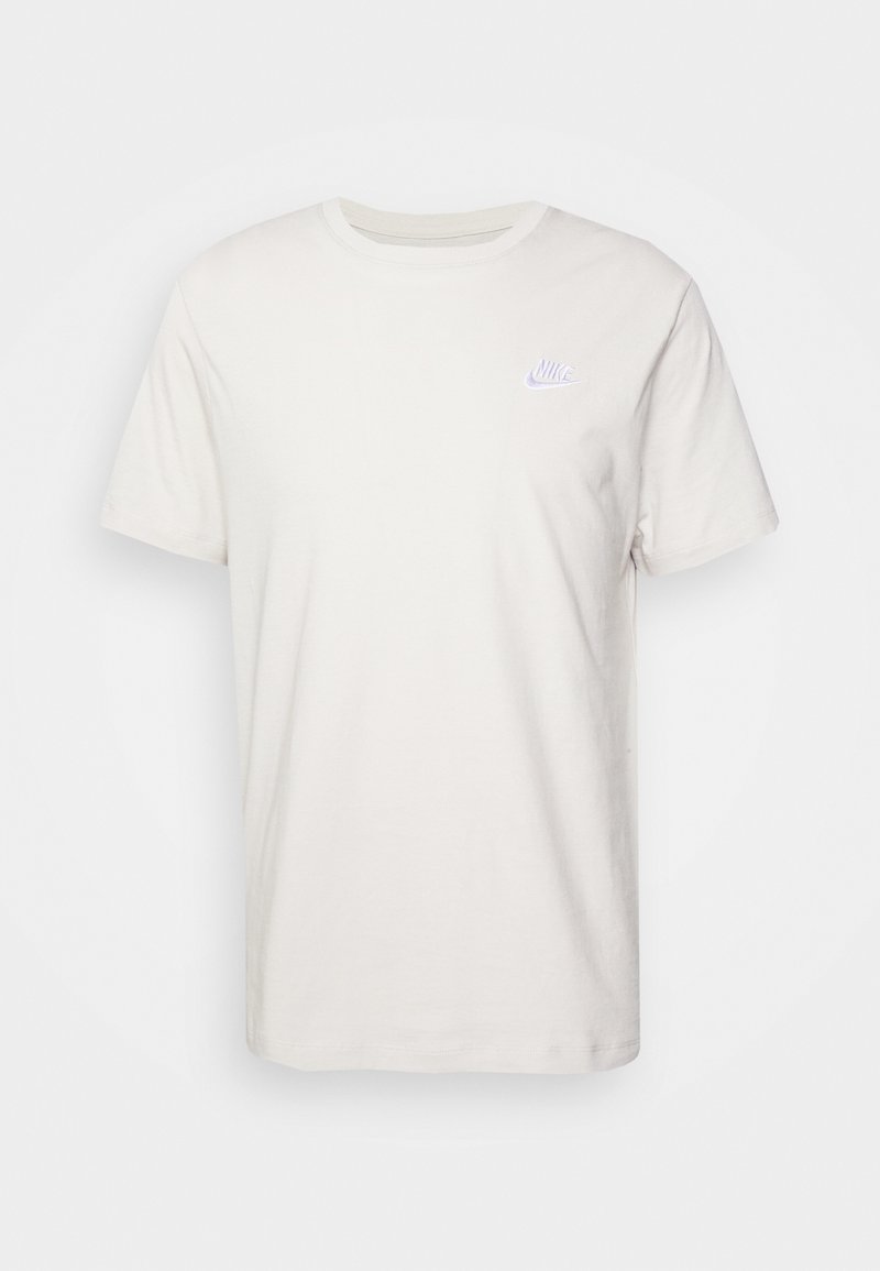 Nike Sportswear CLUB TEE - T-shirts - light bone/lysgrå - Zalando.no