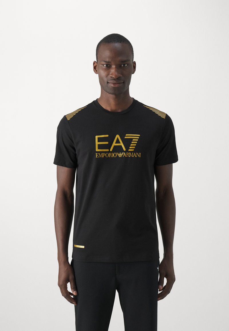 EA7 Emporio Armani T-shirt z nadrukiem/złoty - Zalando.pl