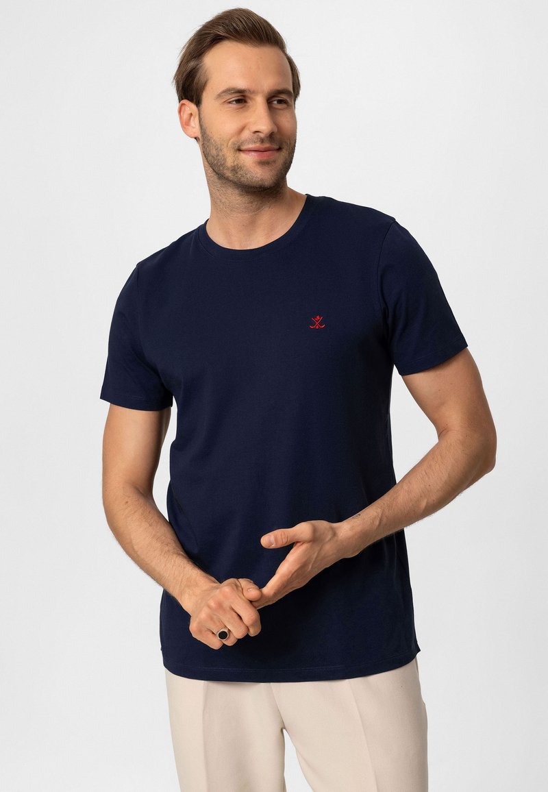 Antioch Basic T-shirt - navy/dark blue - Zalando.ie