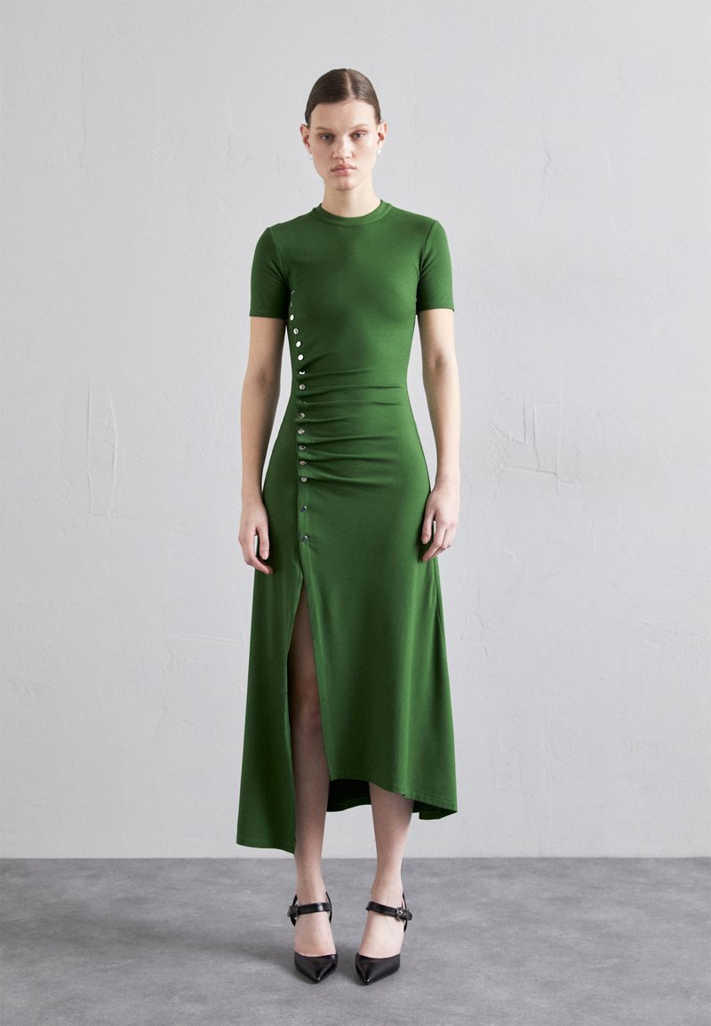 Rabanne EXCLUSIVE ROBE MID LENGTH DRESS - Jersey dress - neo kaki/green ...