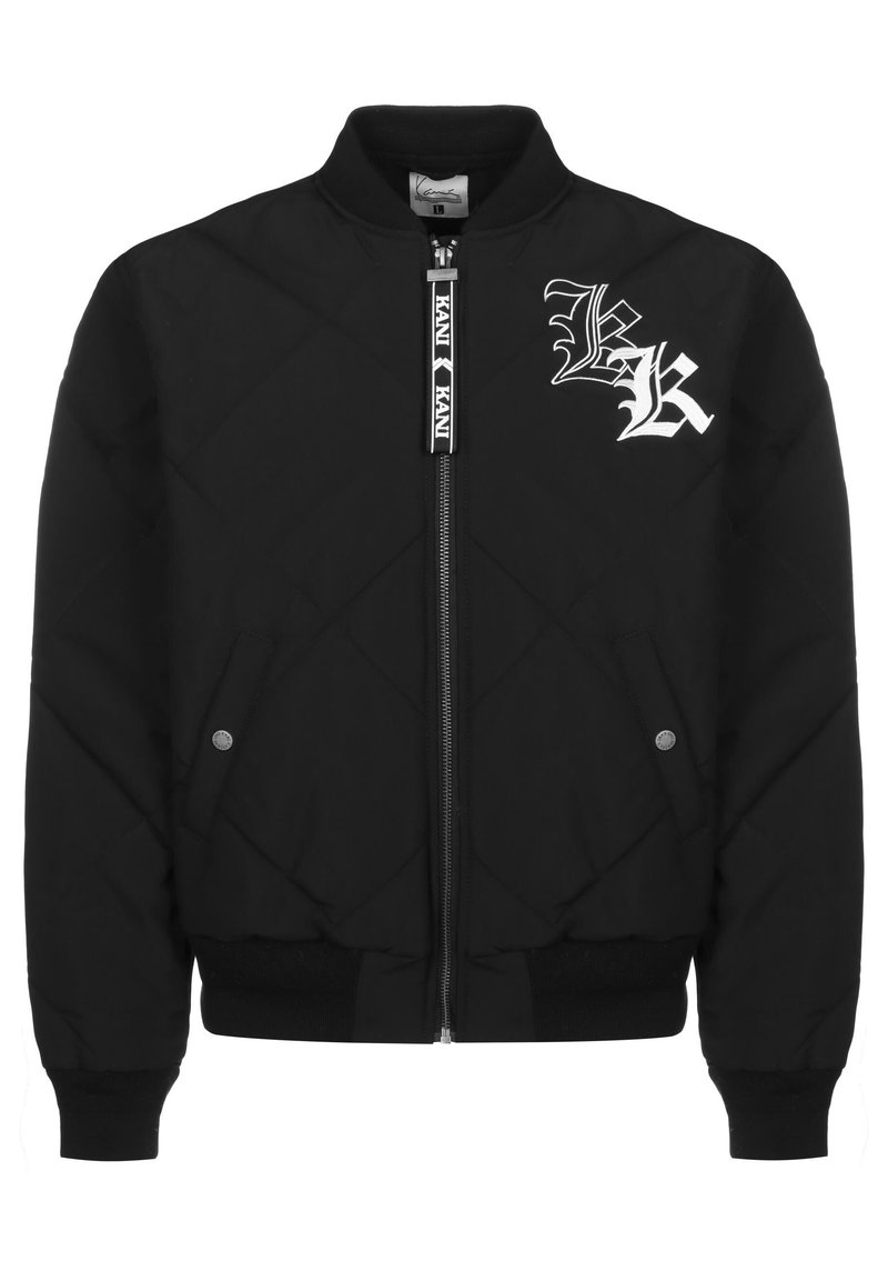 Karl Kani KK OG OLD ENGLISH - Bomber Jacket - black - Zalando.co.uk