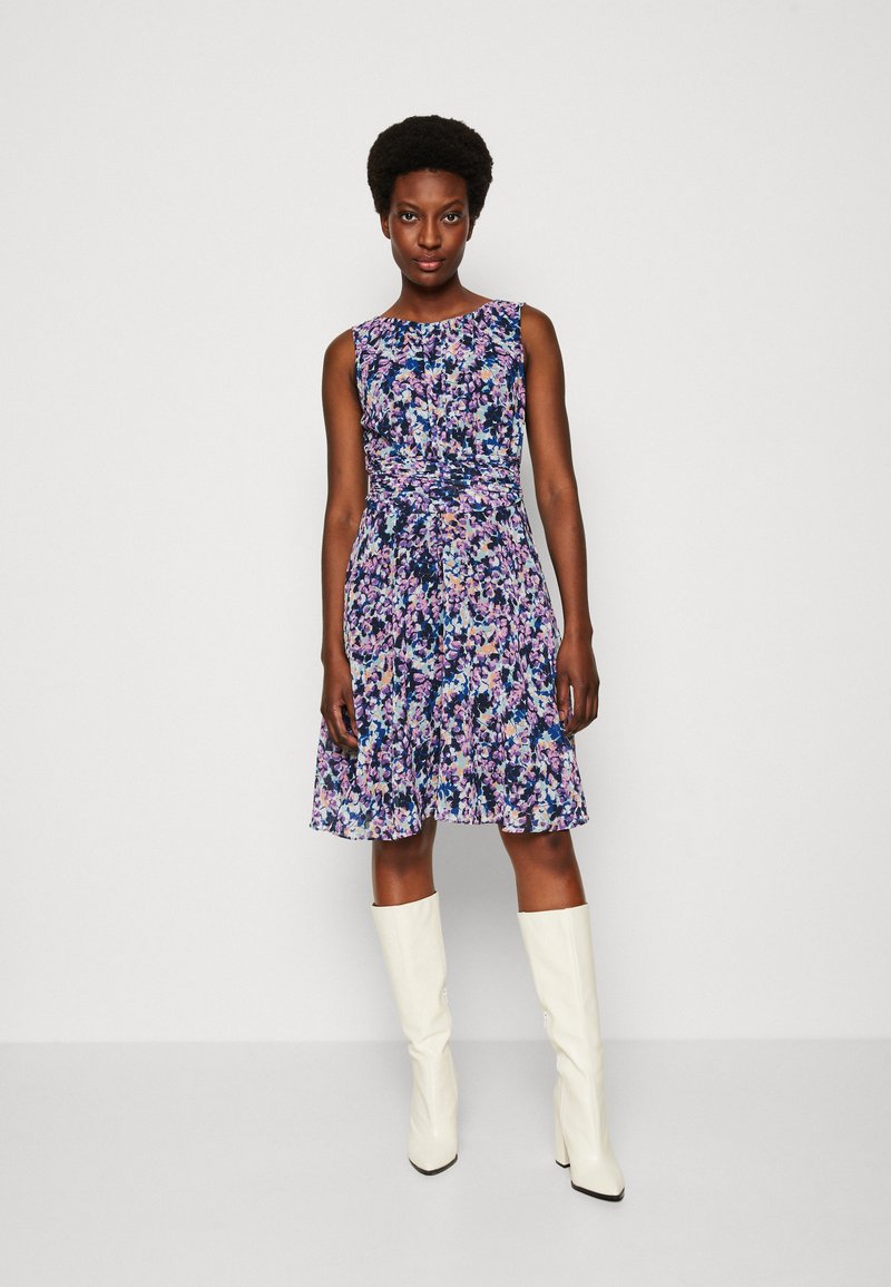 Esprit Collection DRESS WITH A GATHERED WAIST - Cocktailjurk - navy ...