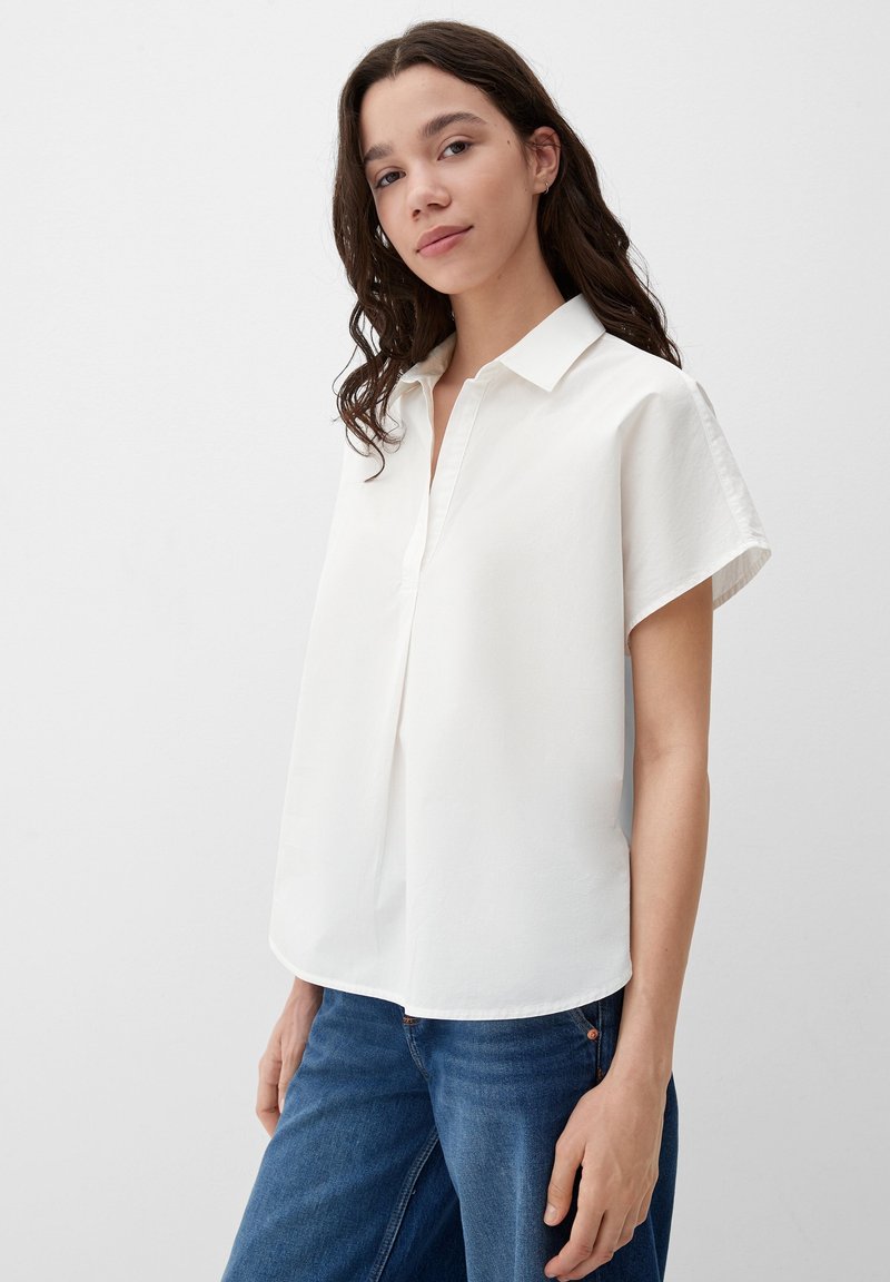 QS IM BOXY FIT - Blouse - weiß/blanc - ZALANDO.FR