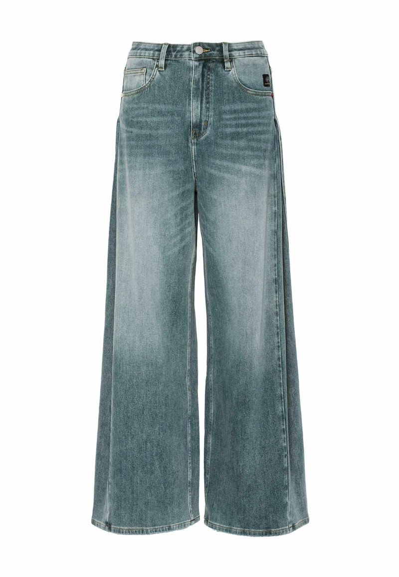 Elias Rumelis EIREEN - Wide Leg - sky grey blue/light-blue denim - Zalando