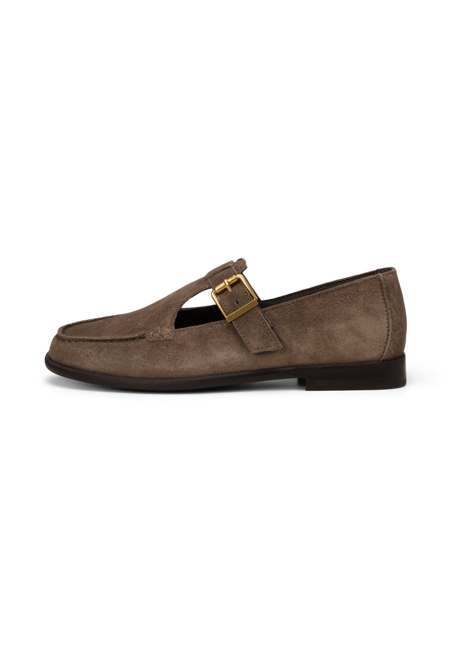 Marc O'Polo MARY-JANE LOAFER MODEL FIONA - Slipper - faded brown/beige ...