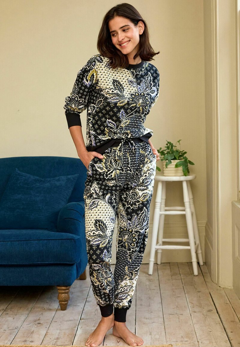 Next Pijama - monochrome paisley print/negro - Zalando.es