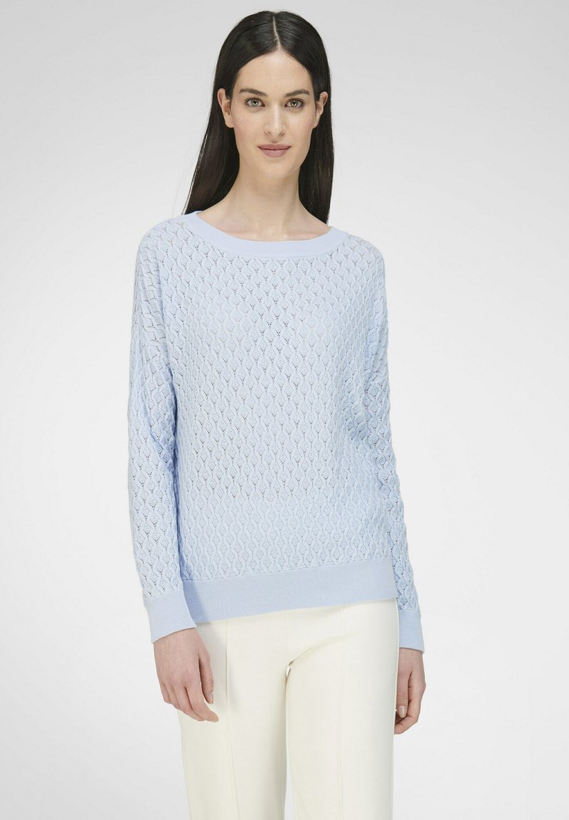 PETER HAHN Pullover - hellblau/bleu clair - ZALANDO.FR
