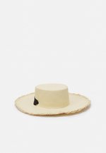 Sensi Studio LONG BRIM CORDOVAN HAT - Chapeau - beige/black/beige ...