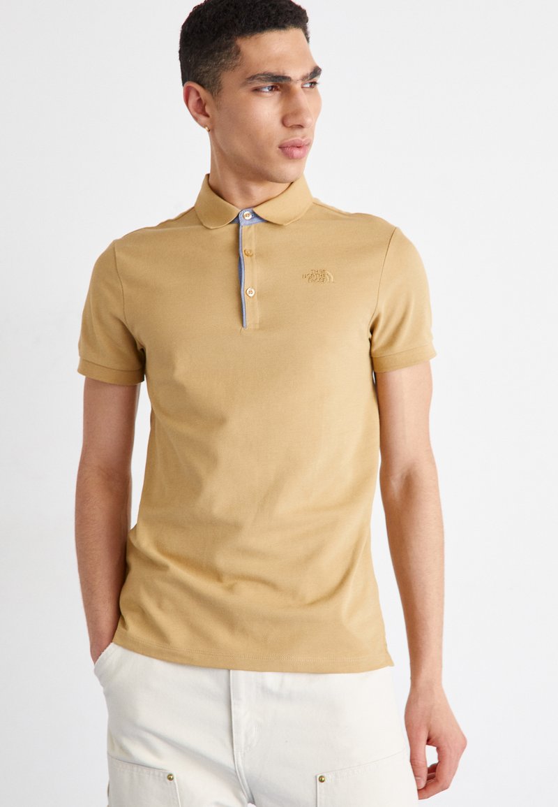 The North Face PREMIUM - Polo shirt - khaki stone/beige - Zalando.ie