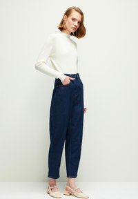 adL HIGH WAIST - Jeans Straight Leg - navy blue/dunkelblau - Zalando.de