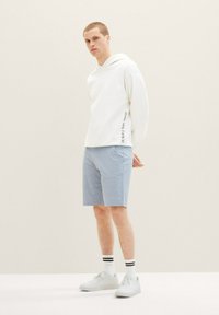 TOM TAILOR DENIM Short - blue white dobby/bleu - ZALANDO.FR