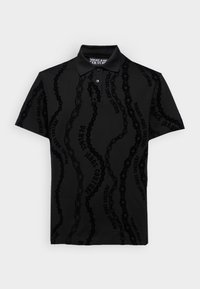 Versace Jeans Couture CHAIN FLOCK - Polo majica - black/črna - Zalando.si
