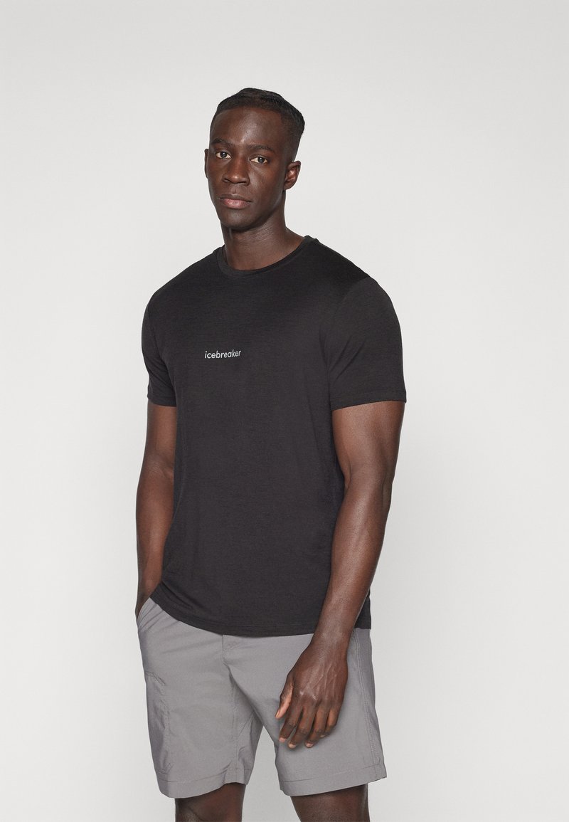 Icebreaker MEN TEE LUMINATE - T-Shirt print - black/schwarz - Zalando.ch