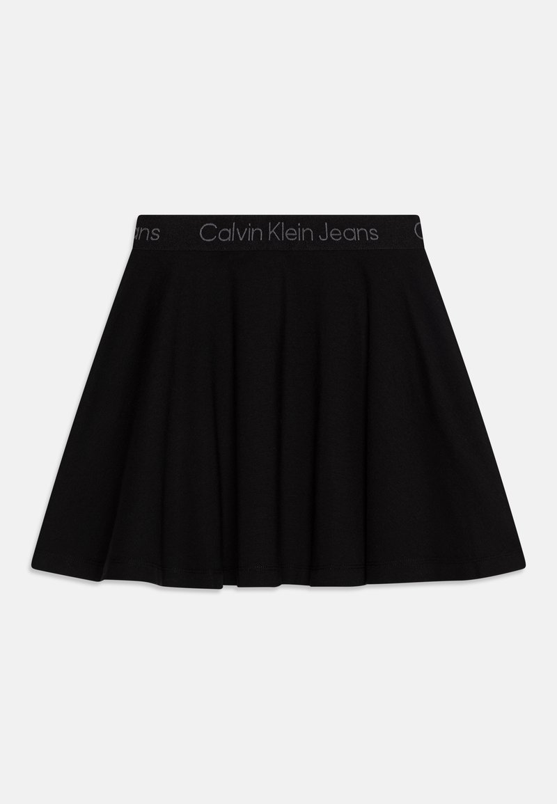 Calvin Klein Jeans PUNTO TAPE A LINE SKIRT - Minigonna - black/nero ...