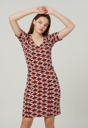 4funkyflavours TURNED ON TO YOU WITH GEOMETRIC PATTERN - Jurk - green ...